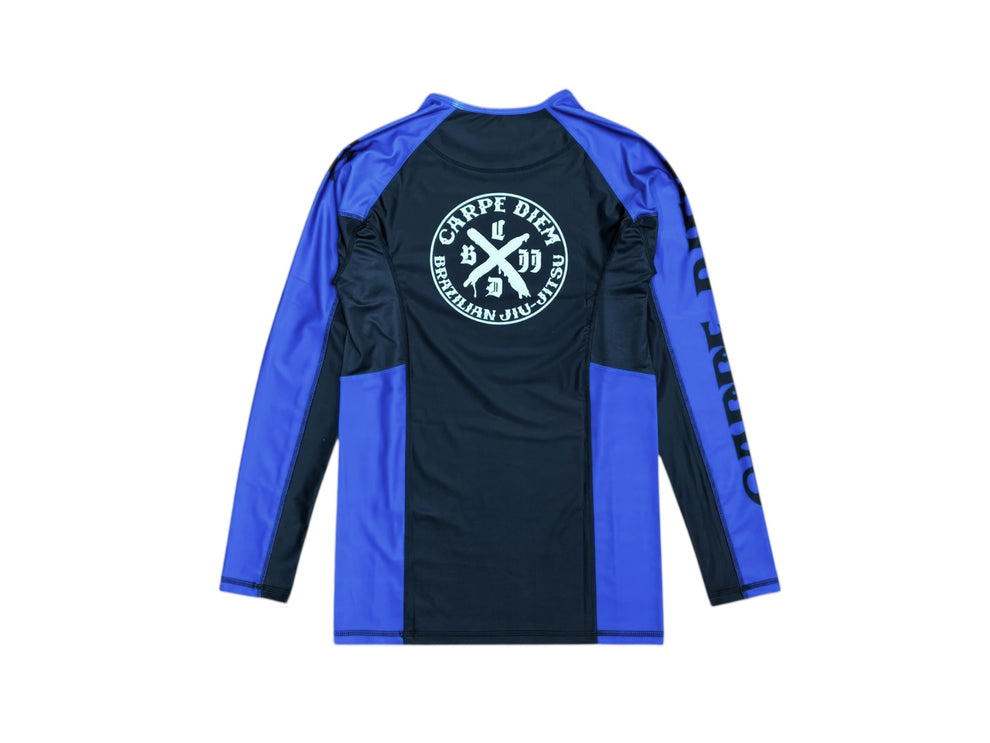 Ranked Rash Guard Ver.2 - Blue (Long Sleeve) – CARPE DIEM BJJ ONLINE STORE